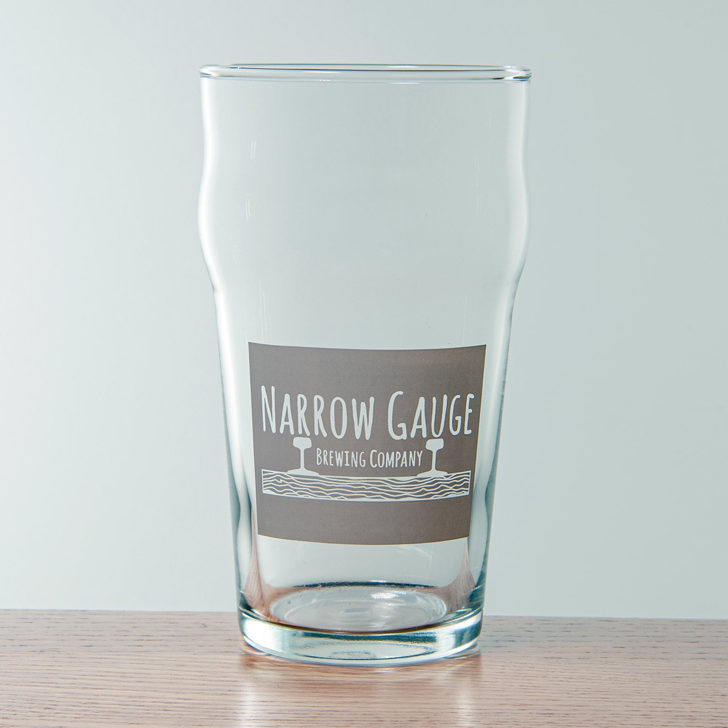 Glassware - Nonic (Pub Glass) | Narrow Gauge Brewing Company